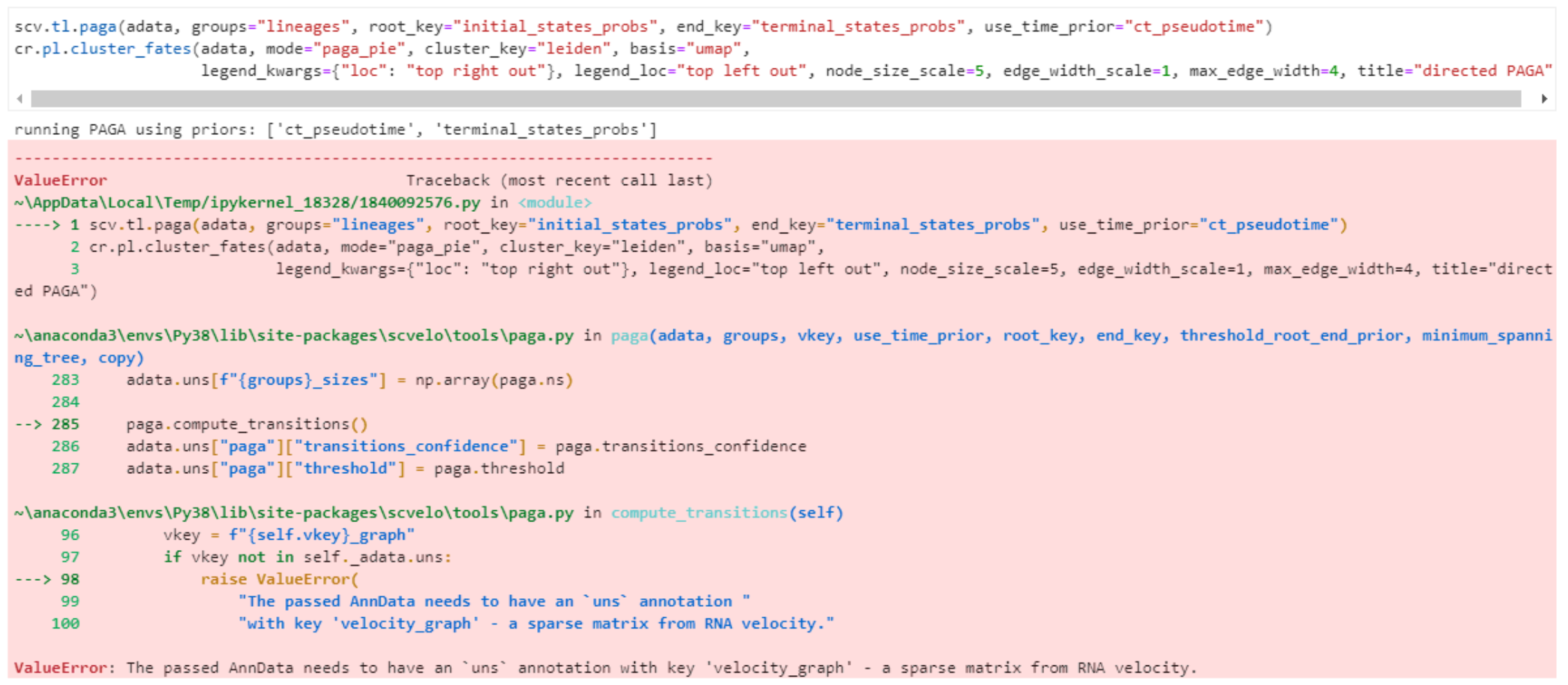 Is it possible to draw the CytoTRACE pseudotime-directed PAGA graph ...
