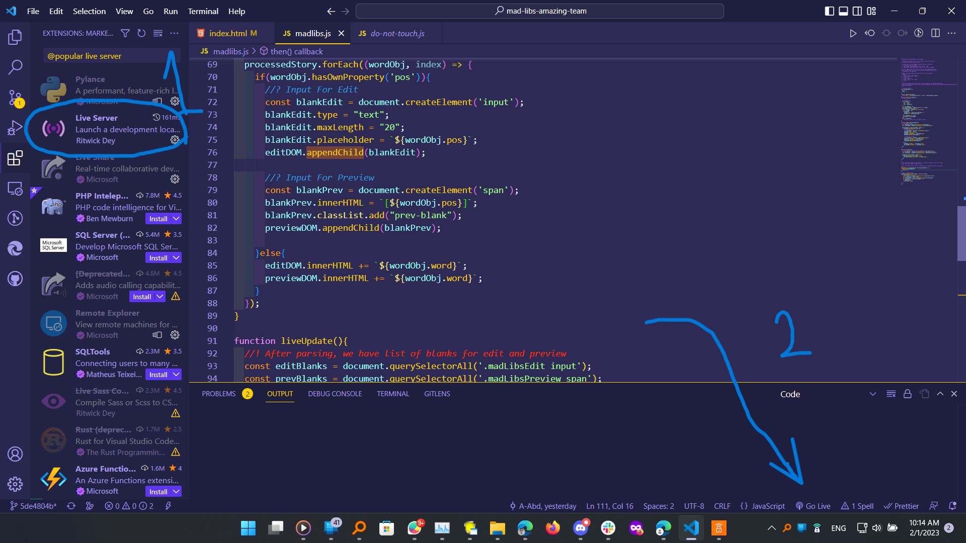 A bug! · Issue #23 · 202212-GIZ-YE-FEW/mad-libs-amazing-team · GitHub