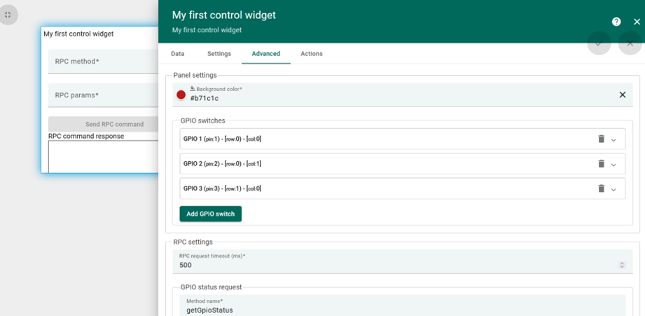 [Bug] Changes in "Settings schema" do not affect the "Advanced" section of the widget · Issue ...