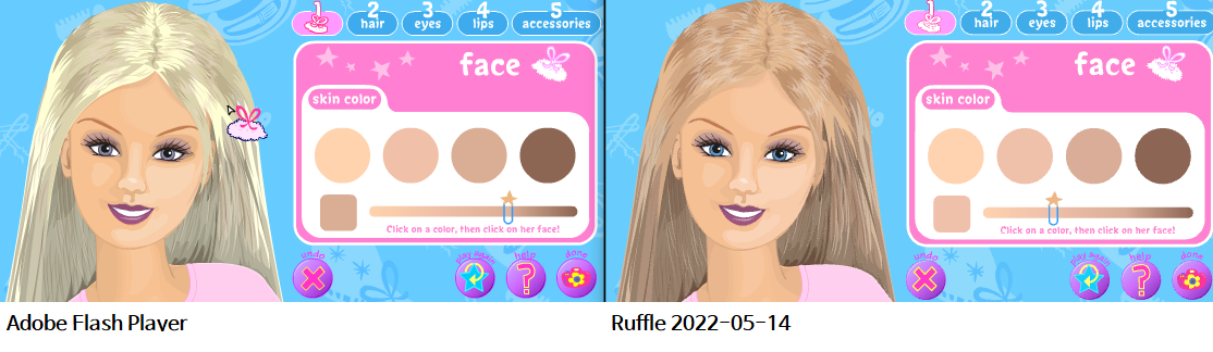 [Barbie Makeover Magic] Cursor is not visible, clicking does not ...