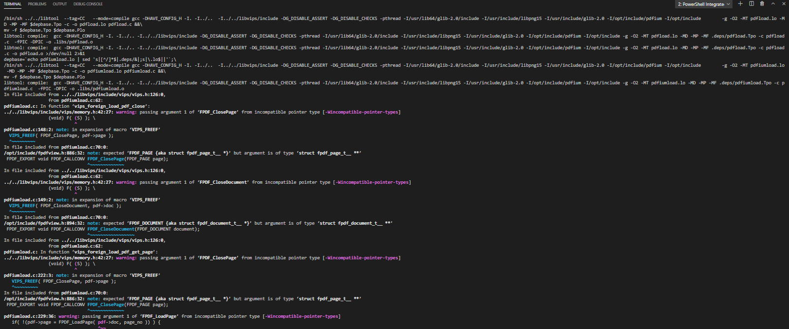 Building With Pdfium Warns Incompatible Pointer Type · Issue 1837 · Libvipslibvips · Github