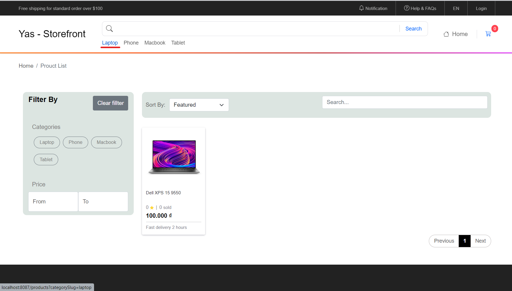 [storefront] show category list to header search · Issue #558 · nashtech-garage/yas · GitHub