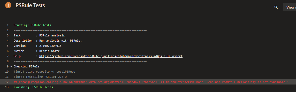 How to run PS Rule with no internet access? · microsoft PSRule-pipelines · Discussion #805 · GitHub