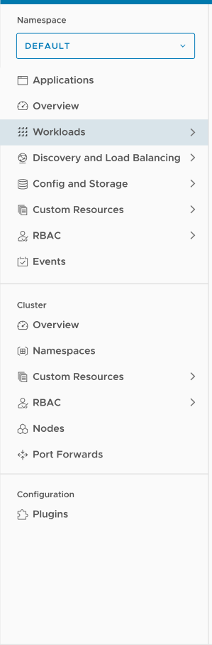 Use Vertical Nav component and design style · Issue #640 · vmware-archive/octant · GitHub