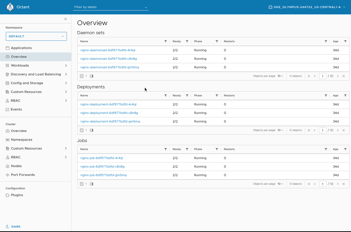 Separate navigation by module · Issue #340 · vmware-archive/octant · GitHub