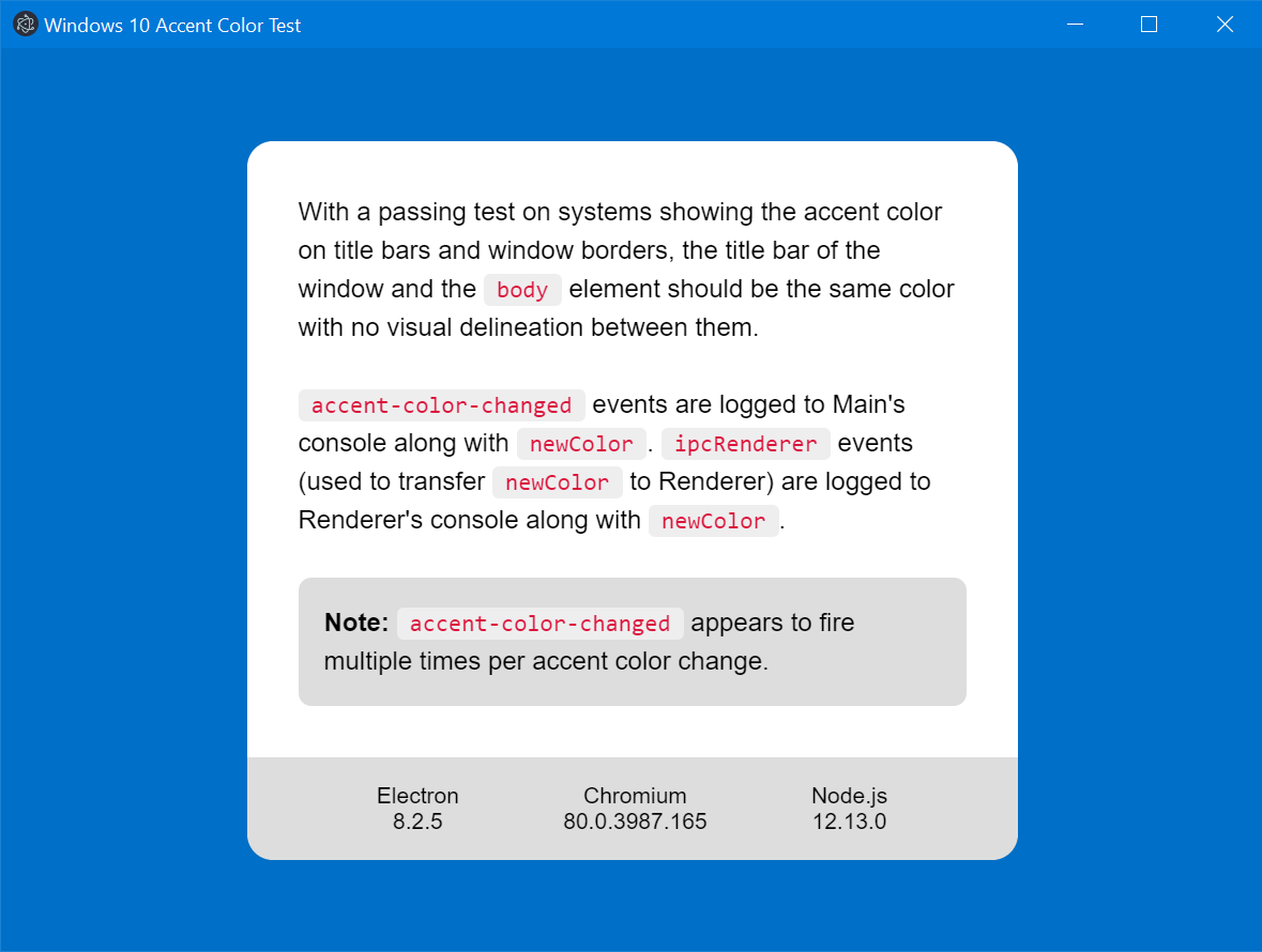 systemPreferences.getAccentColor() returns a darker shade of AccentColor in Windows 10 · Issue ...