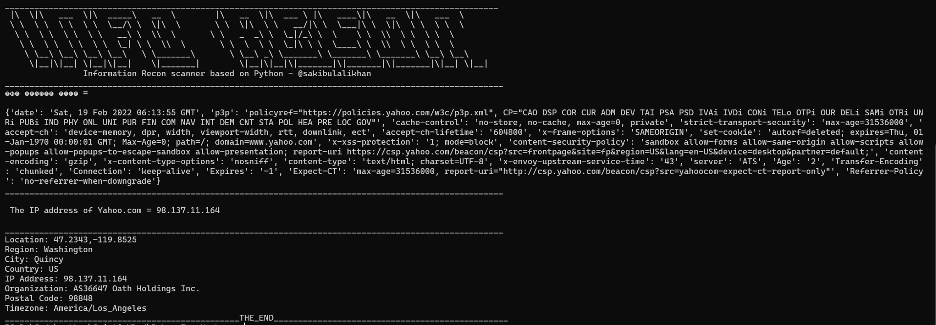 GitHub - sakibulalikhan/info-recon: An Information Recon Tool.