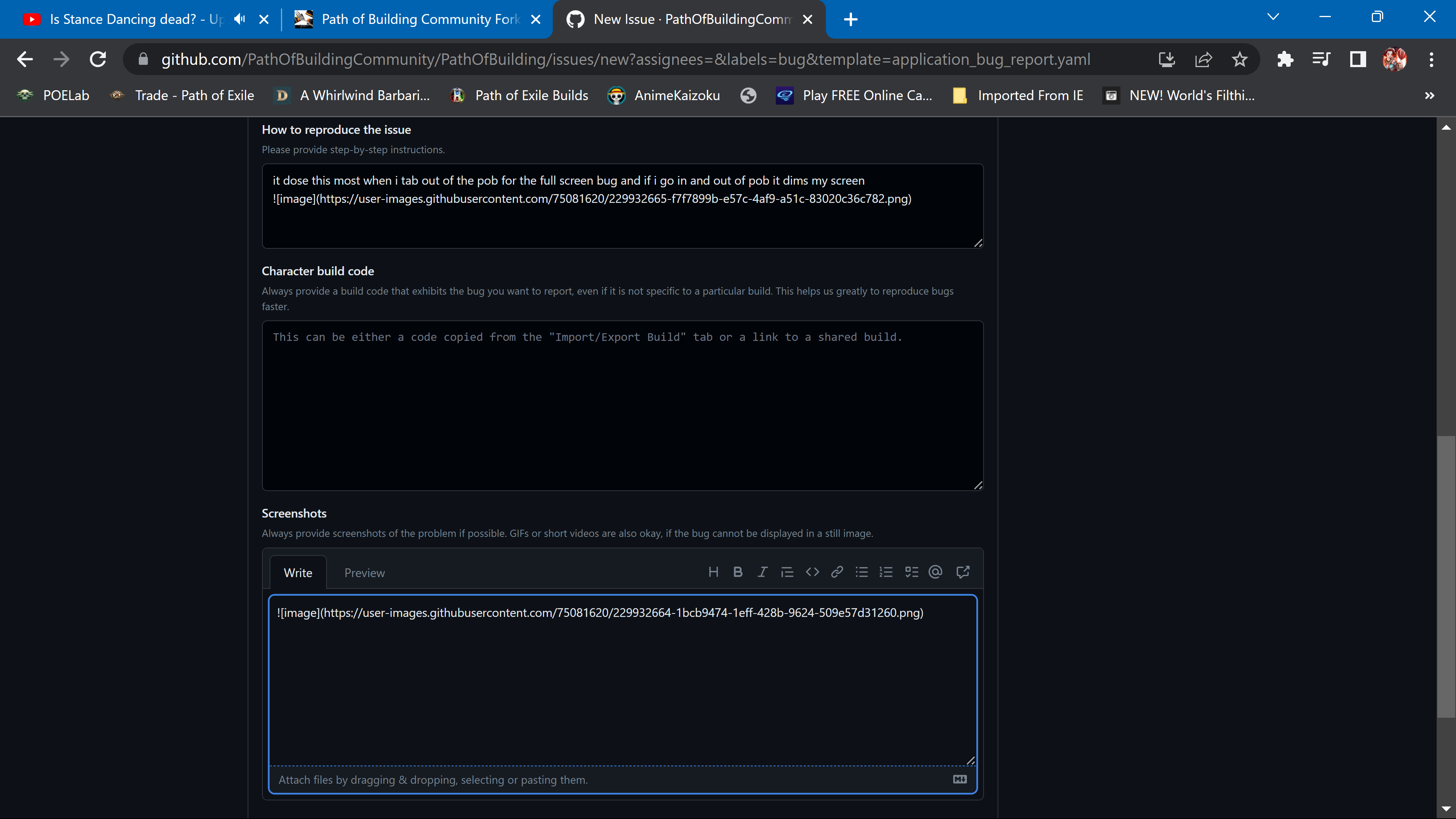 issues i am having with pob · Issue #5924 · PathOfBuildingCommunity/PathOfBuilding · GitHub