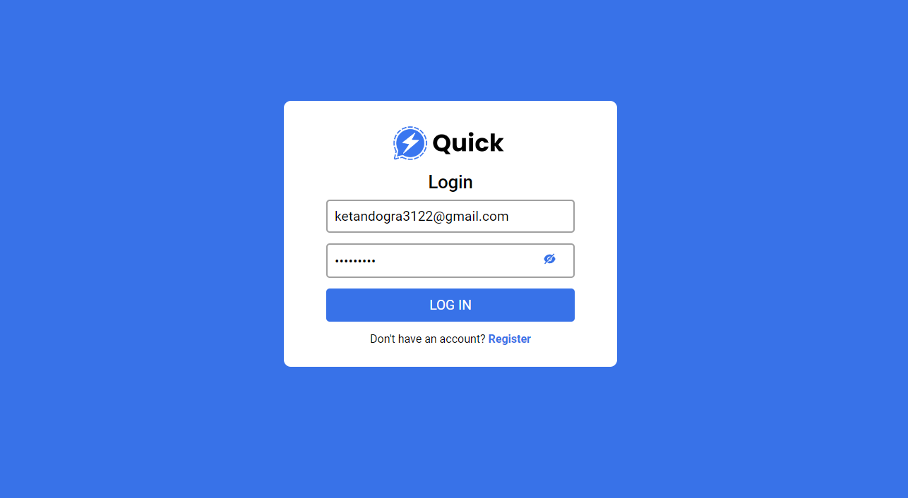 GitHub - ketandogra/Quick: React Chat application