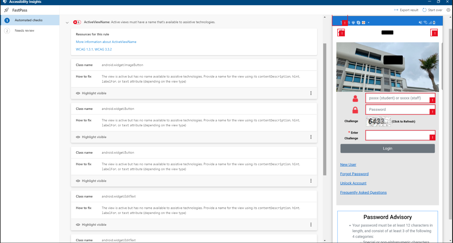 Queries For Potential False Positives on Accessibility Insights For ...