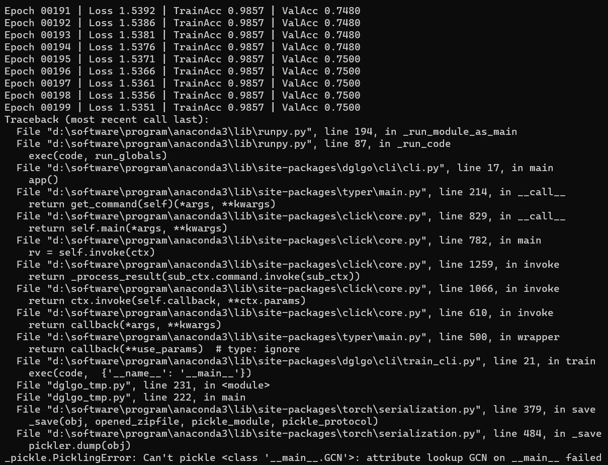 DGLGo is report error in command line · Issue #3825 · dmlc/dgl · GitHub