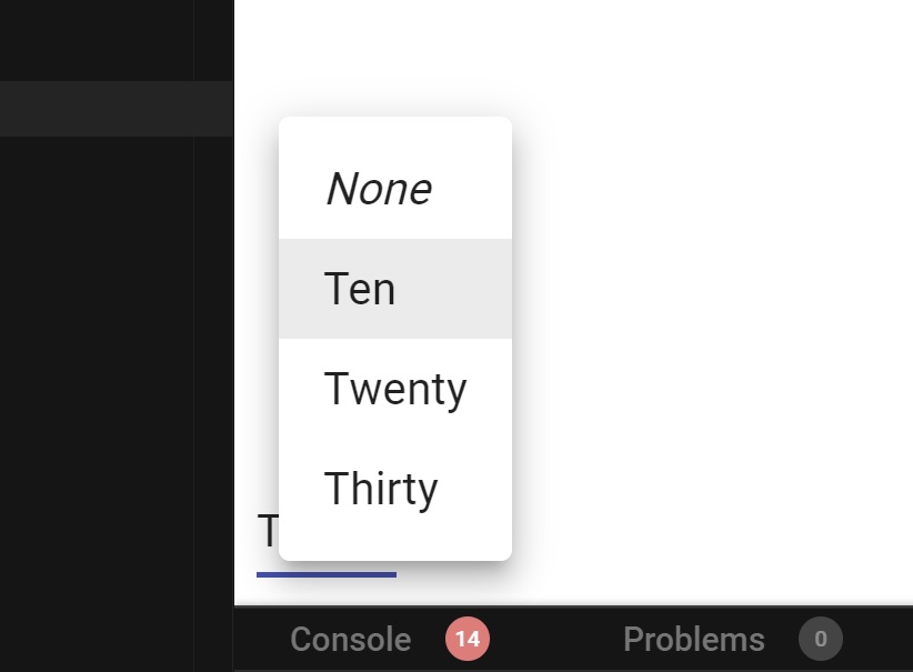 Select Menu Props Not Working On Bottom Positioned Element Issue Select Menu Props Not Working On Bottom Positioned Element Issue