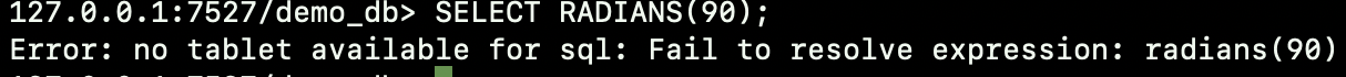 Correct The Doc Of Built In Function `radians 90 ` · Issue 2587 · 4paradigm Openmldb · Github