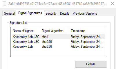 Missing signers in ...