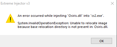 An error occurred while injecting "Osiris.dll" into "cs2.exe" (Manual Map) · Issue #4150 ...
