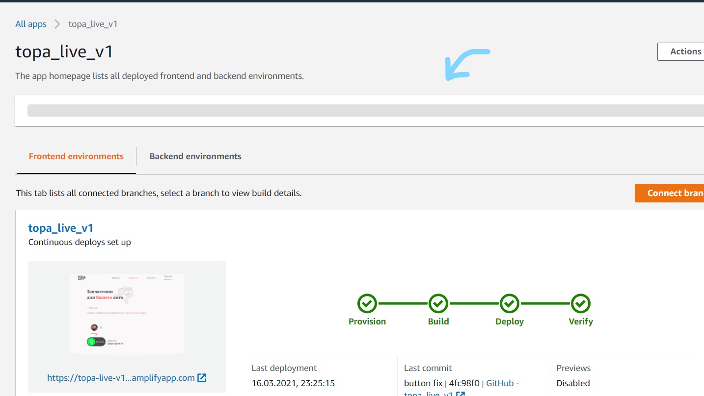 never-ending loading bar in amplify console · Issue #1660 · aws-amplify/amplify-hosting · GitHub