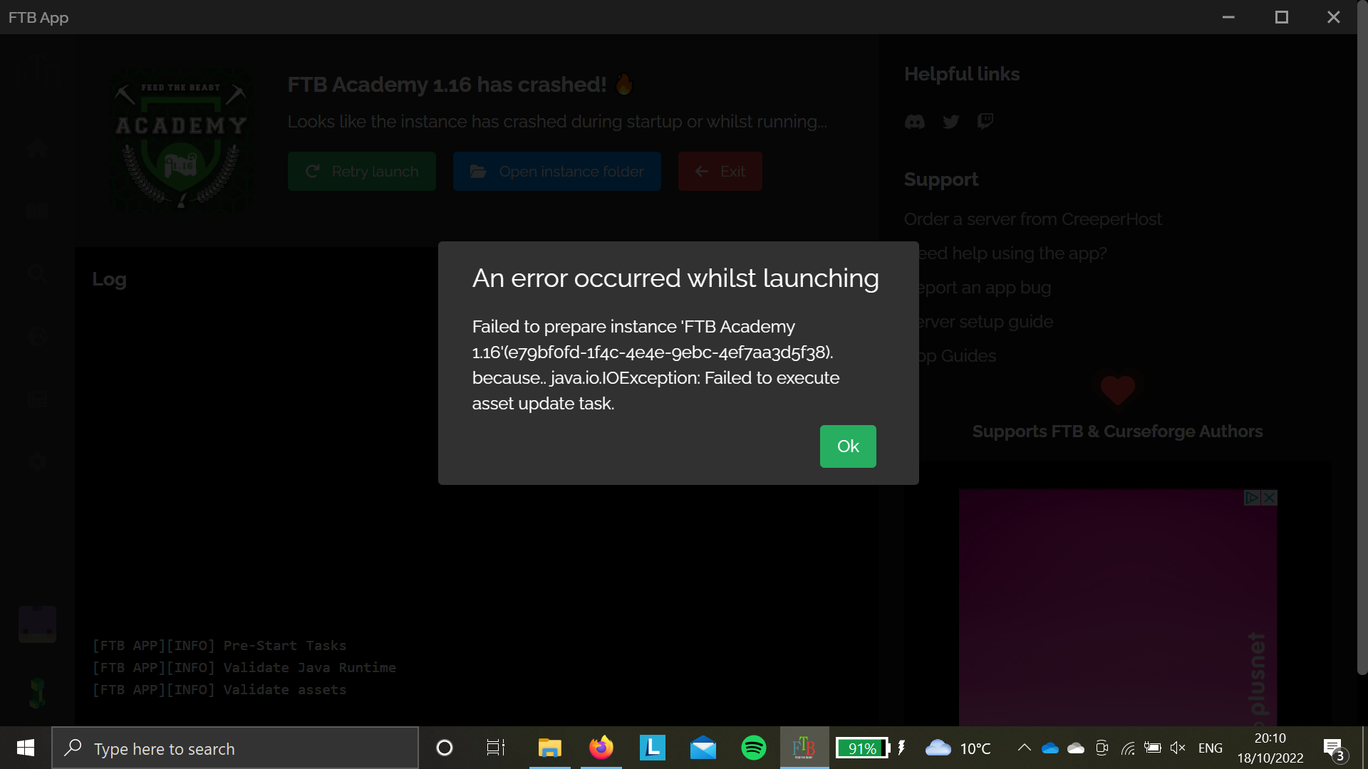 [Bug]: · Issue #695 · FTBTeam/FTB-App · GitHub