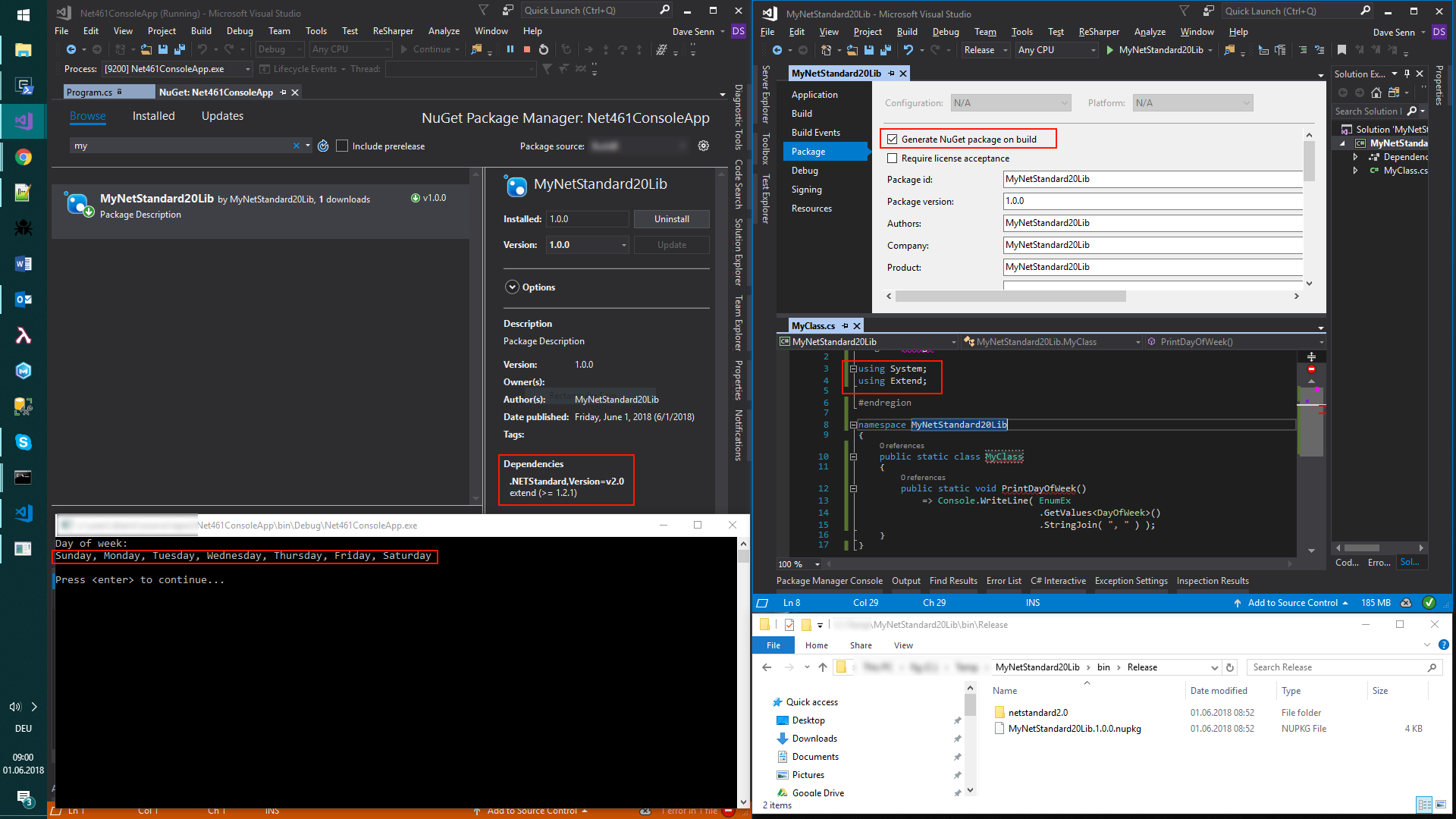 When in nuget dependency will be shown as unsupported · Issue #6 · DaveSenn/Extend · GitHub
