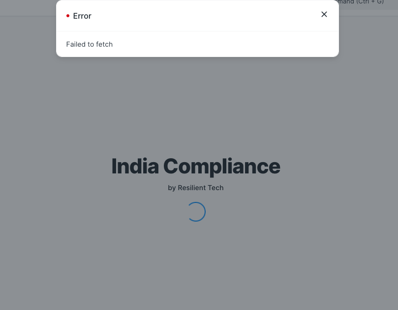India Compliance Account Showing Error · Issue 322 · Resilient Techindia Compliance · Github 