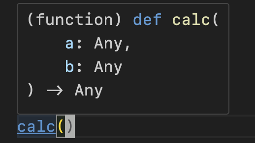 Question: How can I get type hints from the stub file when I'm writing ...