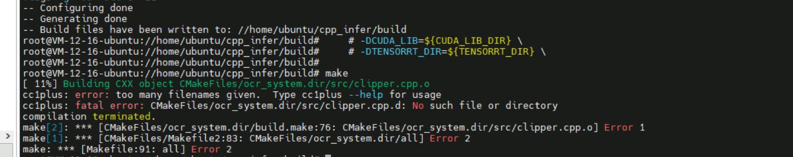 c++编译报错 · Issue #6536 · PaddlePaddle/PaddleOCR · GitHub