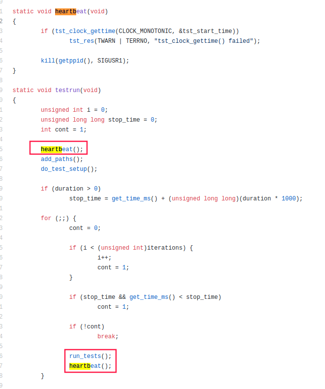 What Is The Reason To Execute Heartbeat Before Executing The Test · Issue 797 · Linux Test