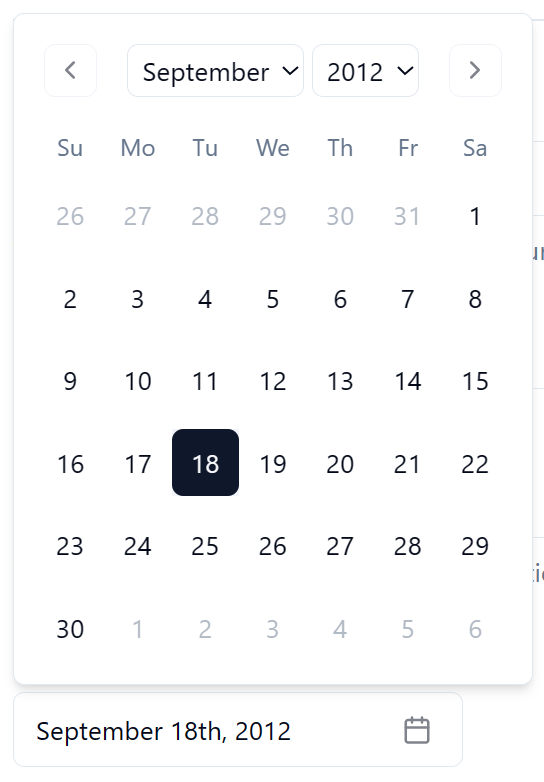 Datepicker: There no way to select year. If we have enter our birth ...