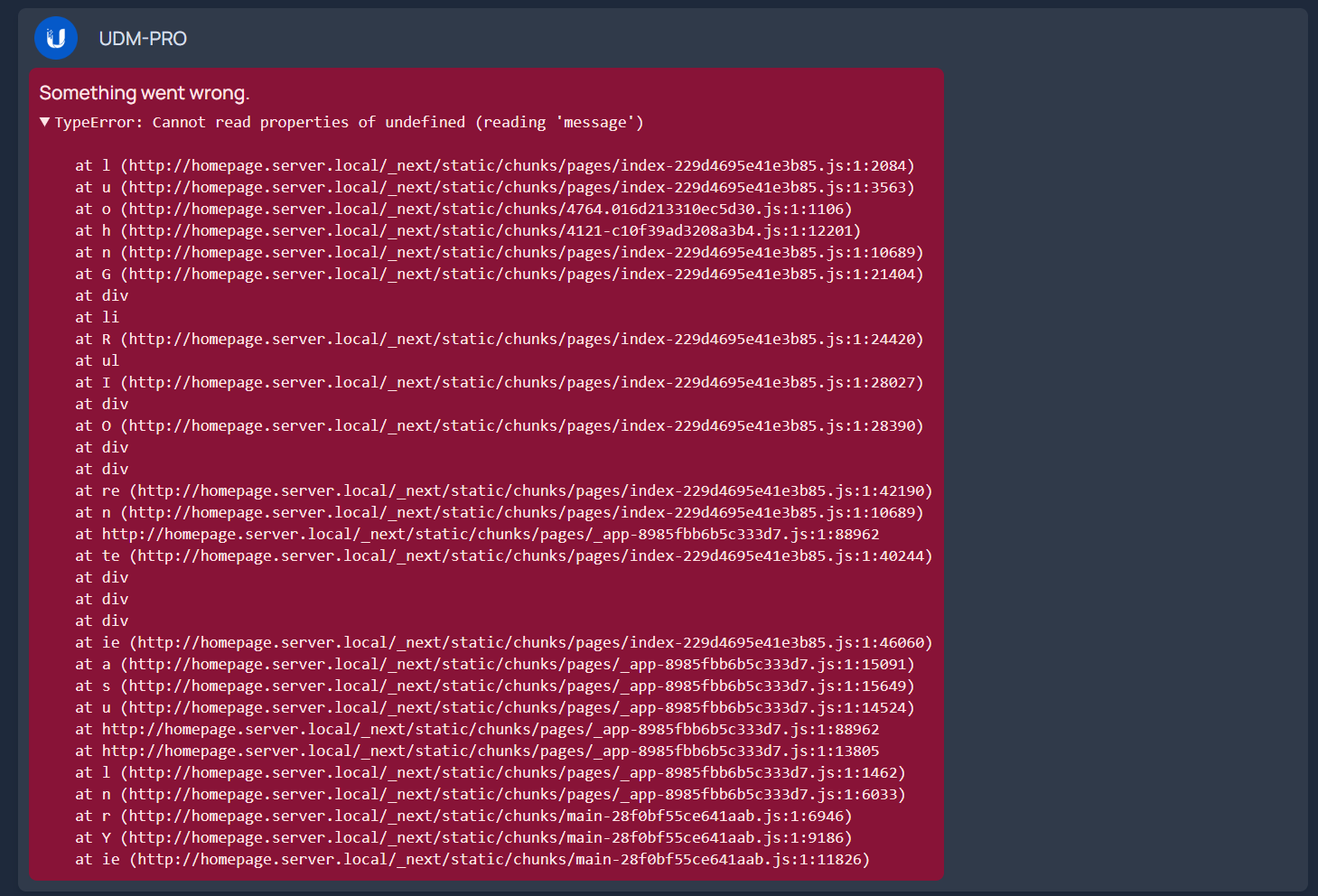 Unifi service doesn't work after update to 3.0.20 · Issue #1452 · gethomepage/homepage · GitHub