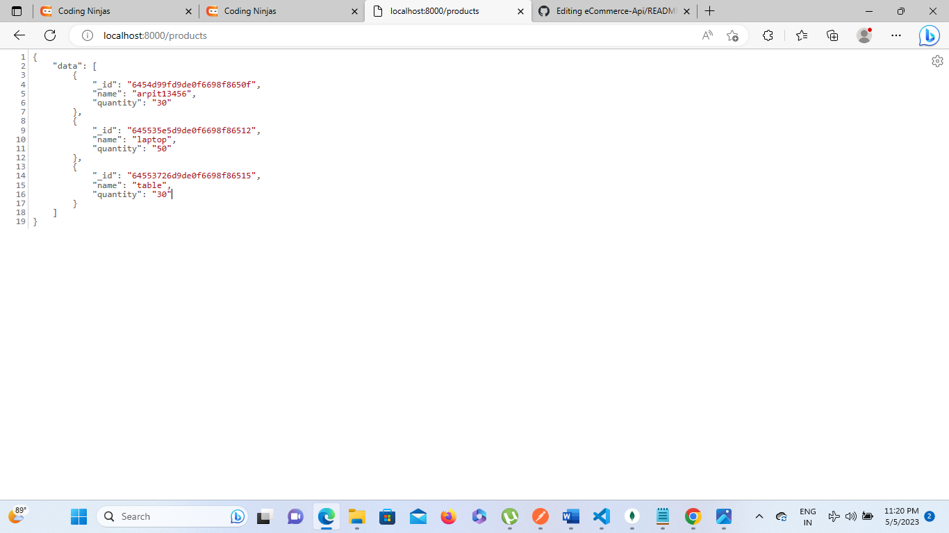GitHub - Arpit245/eCommerce-Api