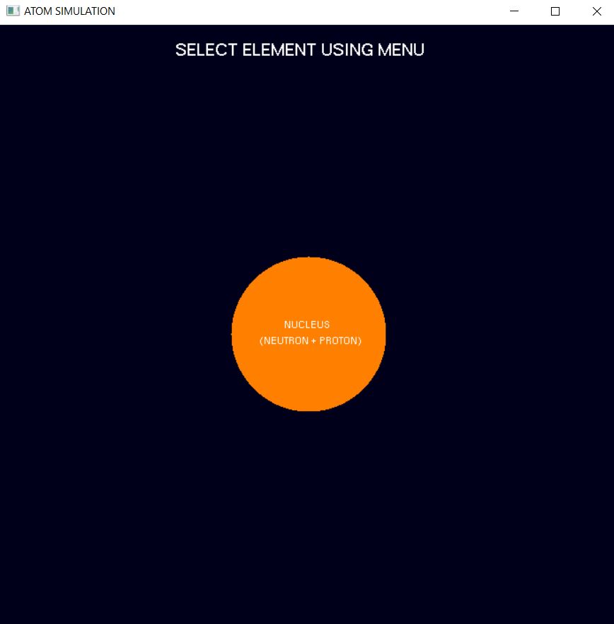 GitHub - shubhgosalia/Atom-Simulation: 2D Atom Simulation using OpenGl with C++