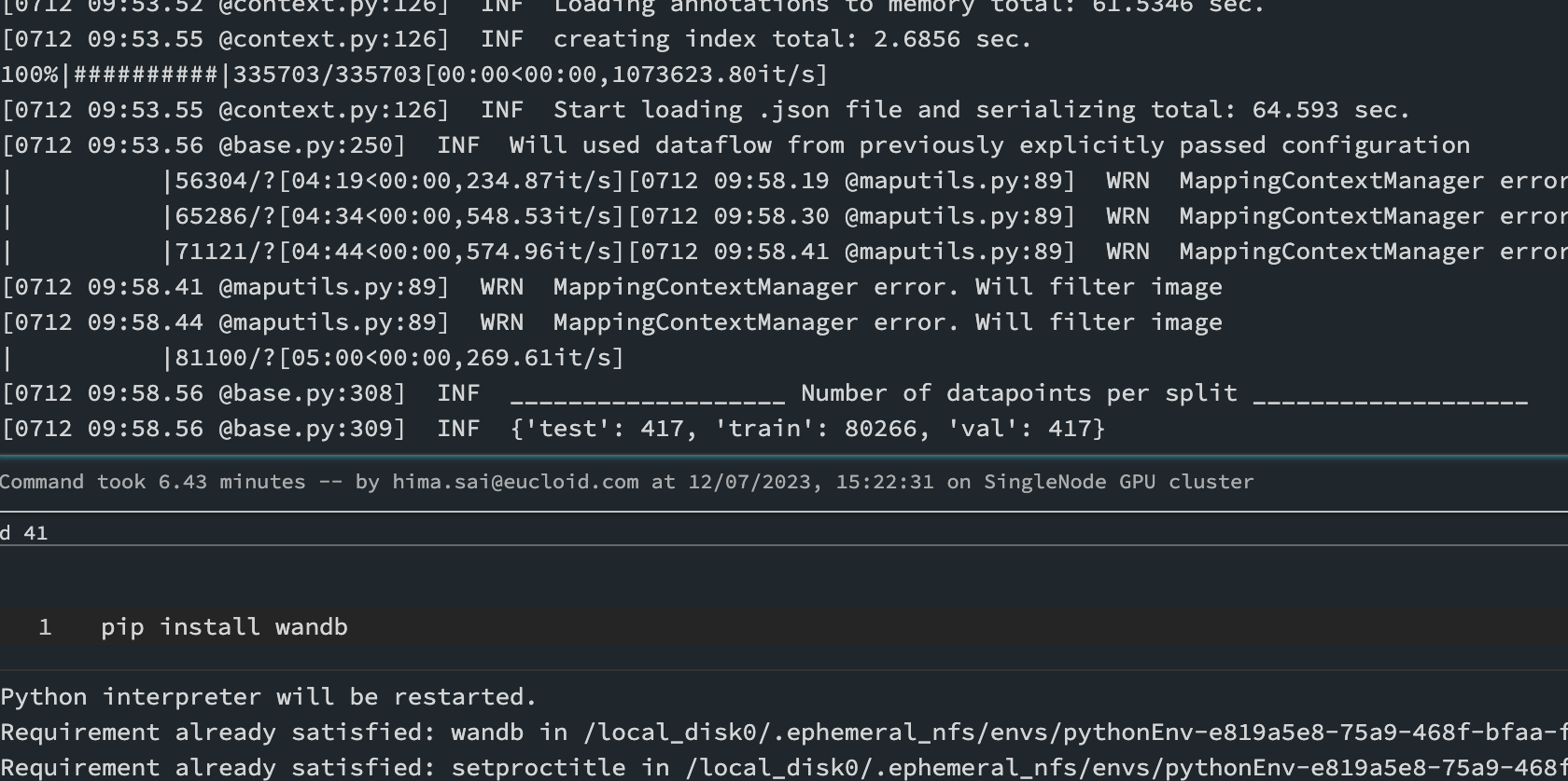 While Training The Training Process Is Struck At Iteration 0 · Issue 185 · Deepdoctection