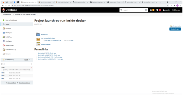 Jenkins-Task-1 | This page show the implementation of a Task (Task 1) that is given by Mr. Vimal ...