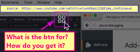 https://developer.mozilla.org/en-US/docs/Mozilla/Add-ons/WebExtensions/Debugging · Issue #1583 ...