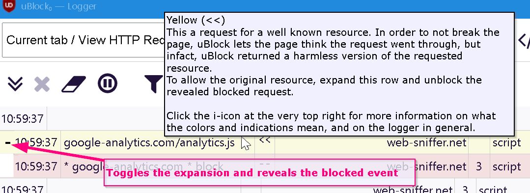 Logger Tool-tip and usability improvements · Issue #1267 · uBlockOrigin ...