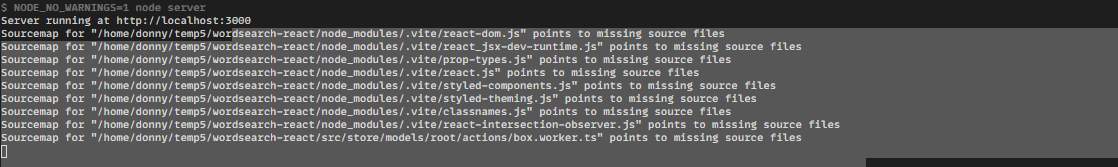 console warnings: "Sourcemap ... points to missing source files" · Issue #183 · vikejs/vike · GitHub