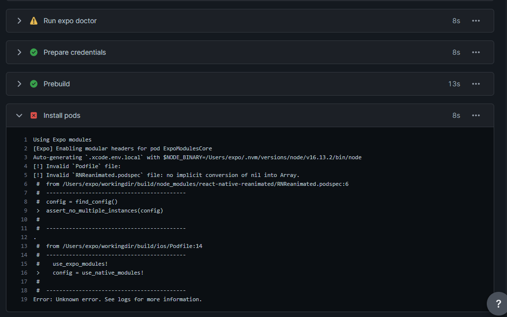 Invalid `rnreanimated Podspec` File No Implicit Conversion Of Nil Into Array · Issue 3790
