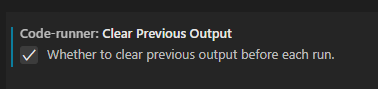 Not Clearing the previous output. · Issue #704 · formulahendry/vscode-code-runner · GitHub