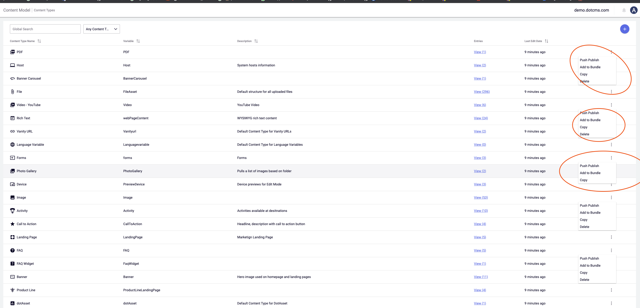 Contextual menu should show one at the time · Issue #21996 · dotCMS/core · GitHub
