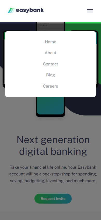 GitHub - silvamaarcus/easybank-landingPage: Landing page para um banco digital fictício.