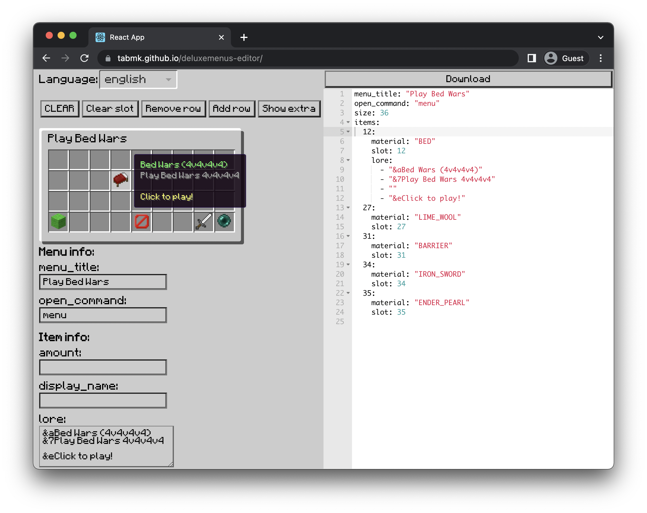 [Feature Request] When we drag the mouse on the item make it we can see ...