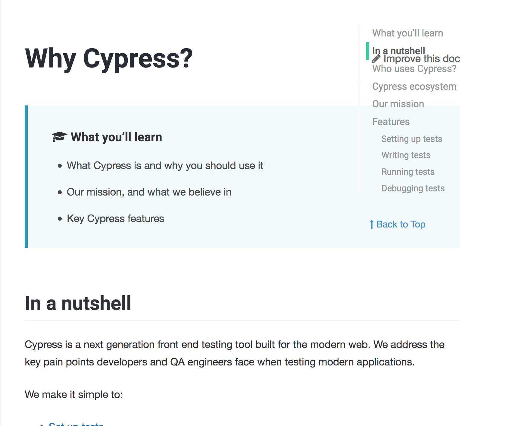 Right nav overlapping content · Issue #1158 · cypress-io/cypress-documentation · GitHub