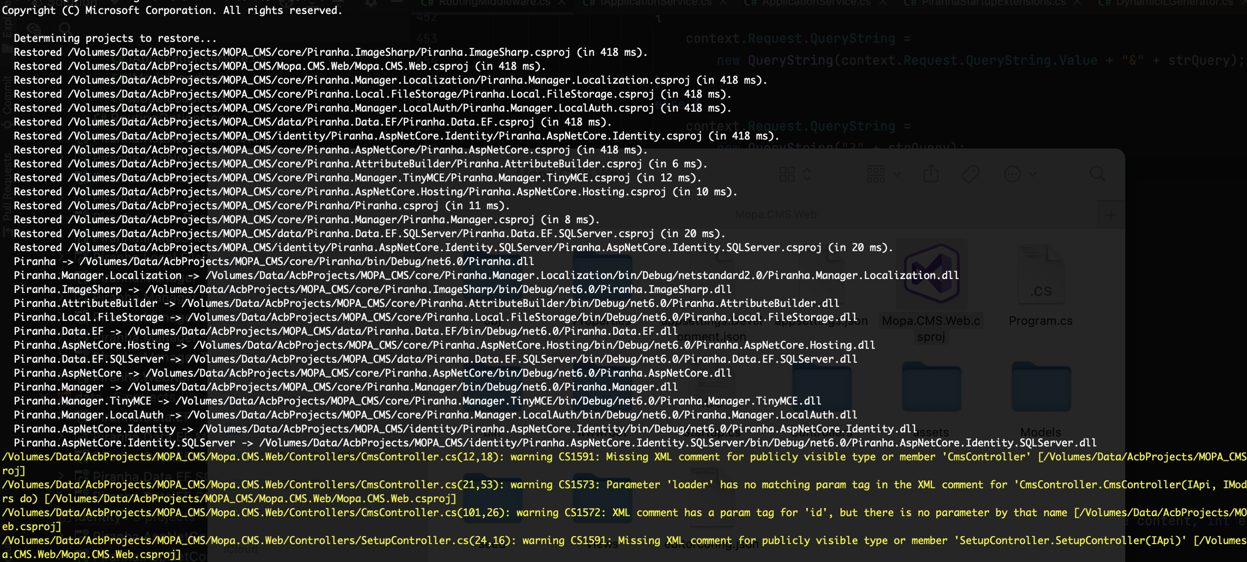 Can not start web app from source code solution · Issue #1833 · PiranhaCMS/piranha.core · GitHub