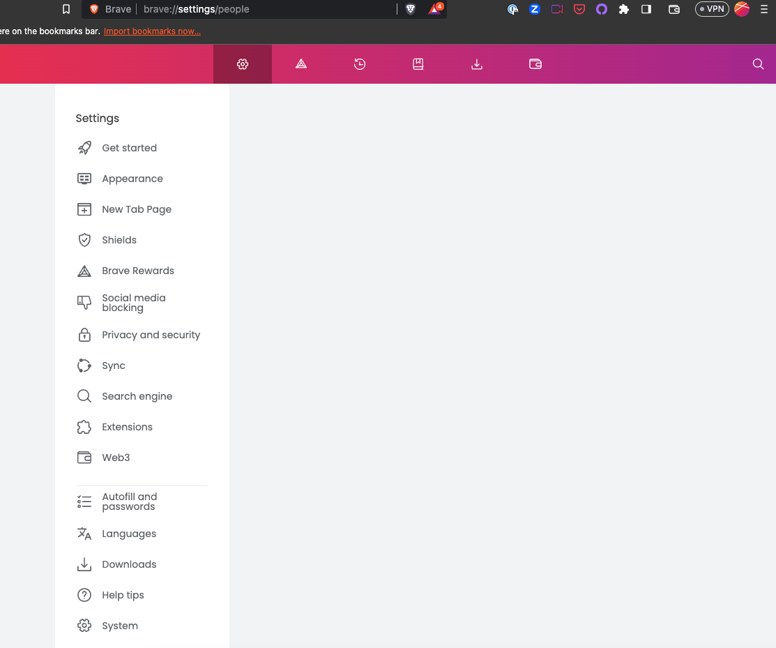 Cancelling the "import bookmarks" modal on desktop leads to an inactive ...