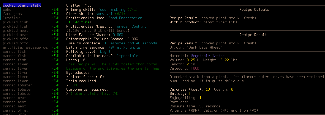plant_stalk can be cooked without heat/fire · Issue #69057 · CleverRaven/Cataclysm-DDA · GitHub