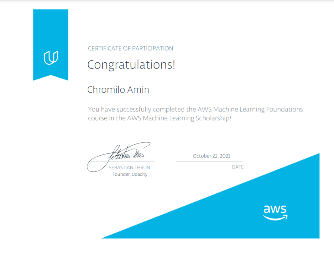 Github Chromiloudacity Aws Scholarship