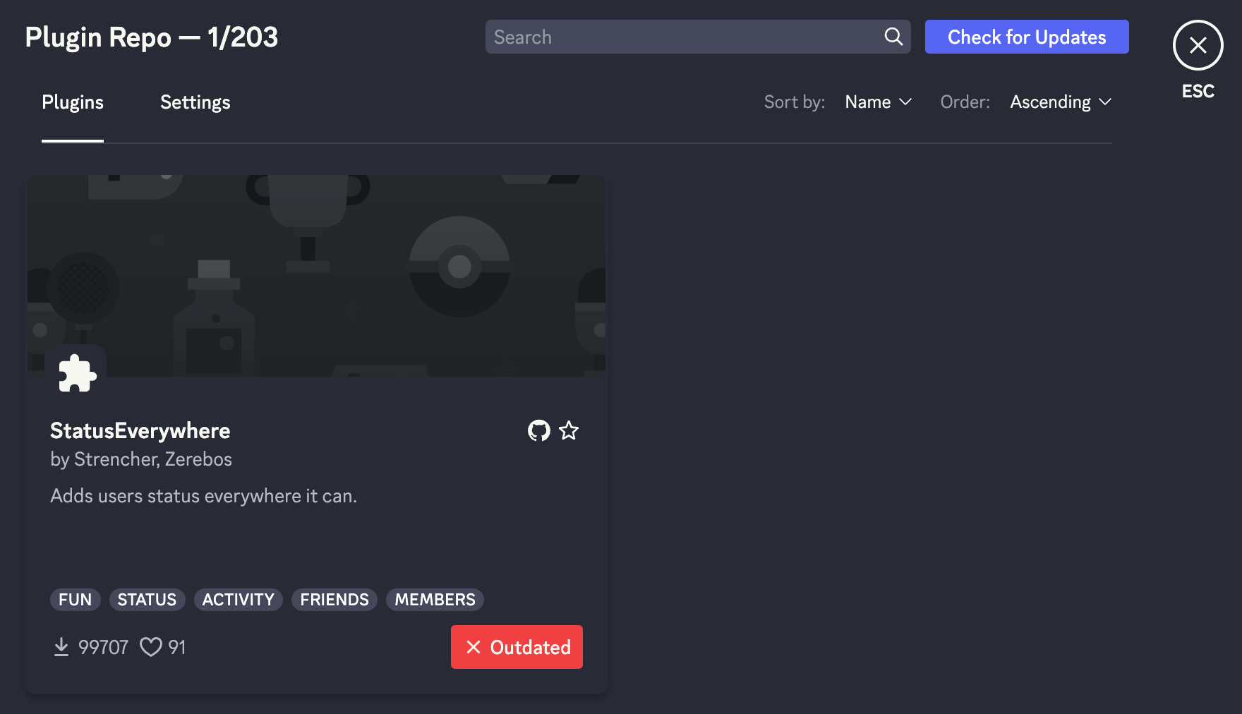[BUG] Some Plugins Are Outdated" for Up-to-date plugins - PluginRepo · Issue #2325 · mwittrien ...