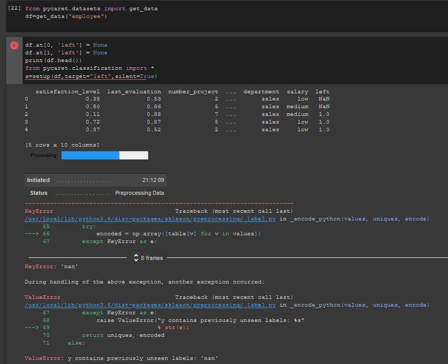 Duplicate rows removal and treating missing value in Target column · Issue #1013 · pycaret ...