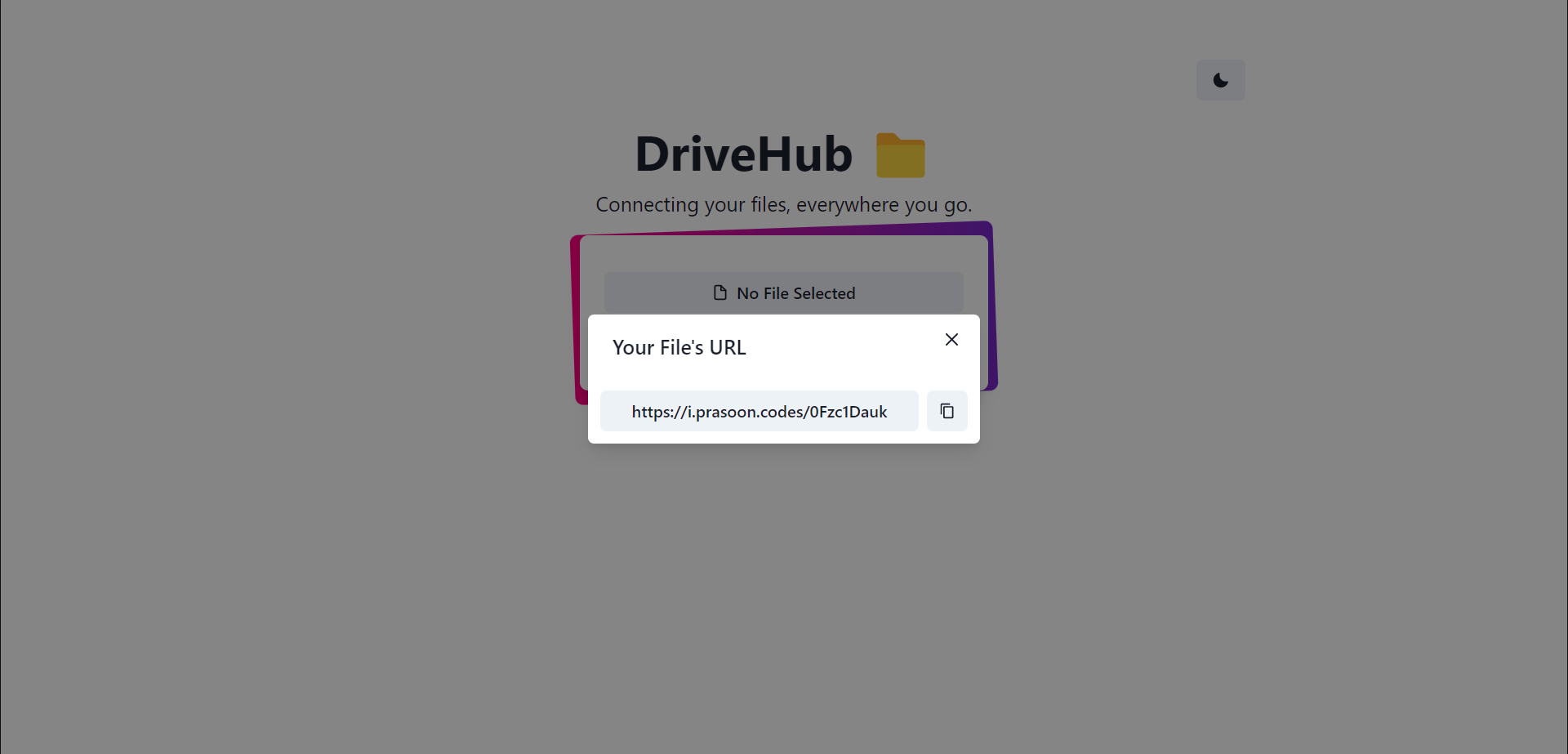GitHub - prasoonsoni/DriveHub: Connecting your files, everywhere you go. Online file storage ...