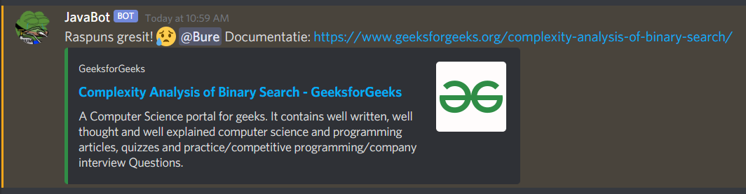 GitHub - baltatescuvalentin/JavaDiscordBot: Discord Bot made with JDA