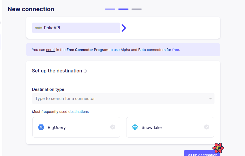 Allow starting "create connection" workflow halfway through, defining the source via url · Issue ...